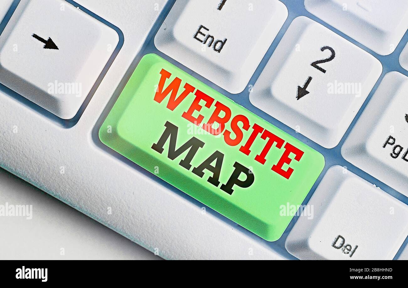 Conceptual hand writing showing Website Map. Concept meaning designed ...