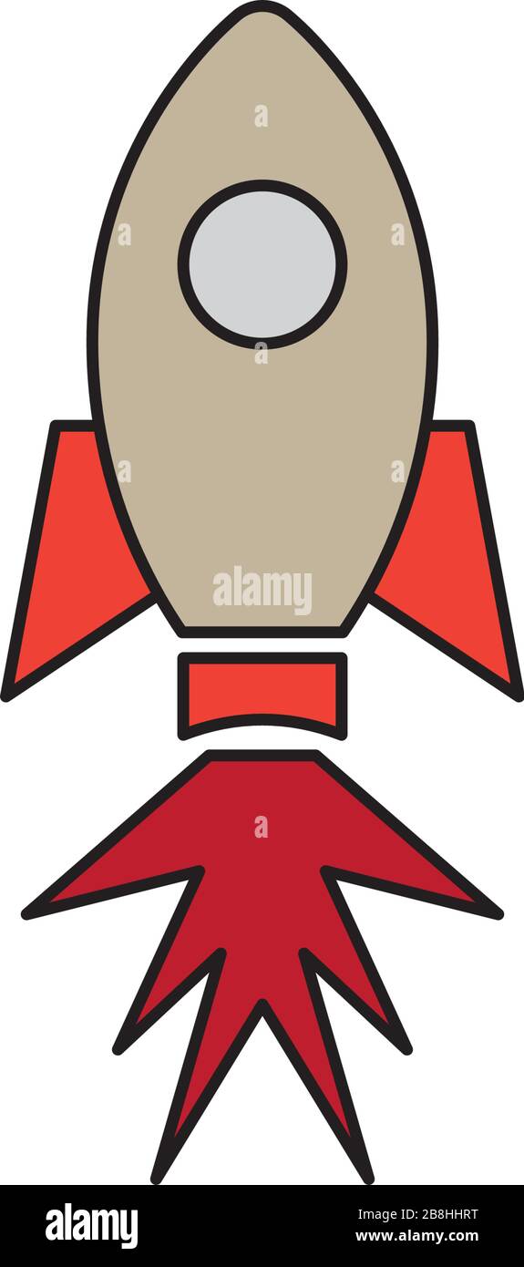 rocket vector icon concept, isolated on white background Stock Vector ...
