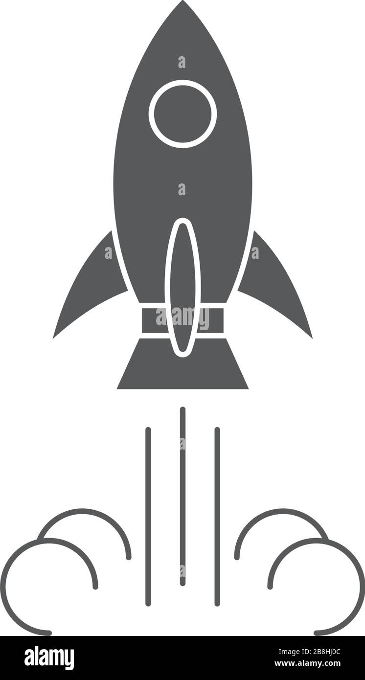 rocket vector icon concept, isolated on white background Stock Vector ...