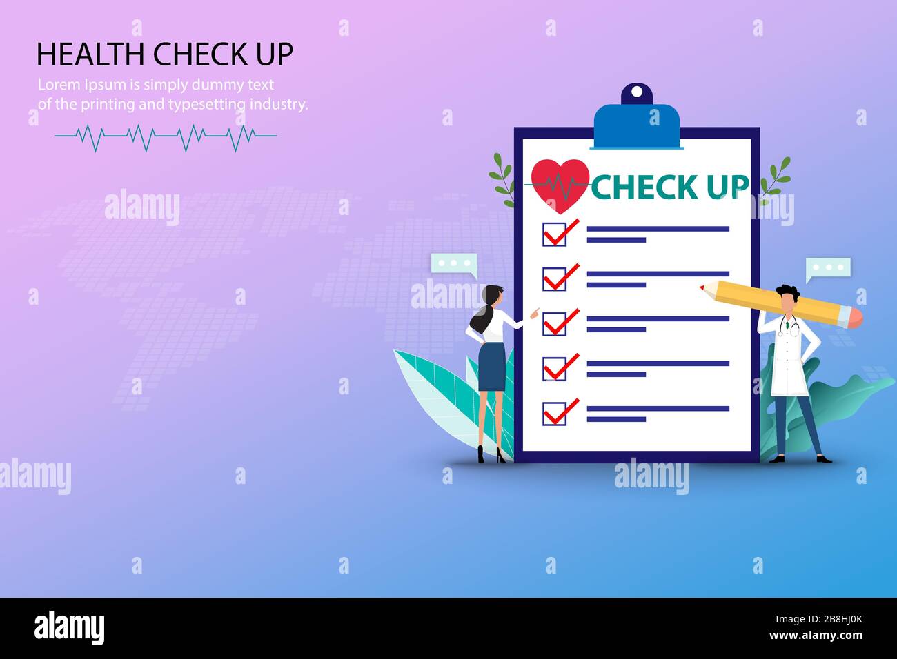 Medical check up Stock Vector Images - Alamy
