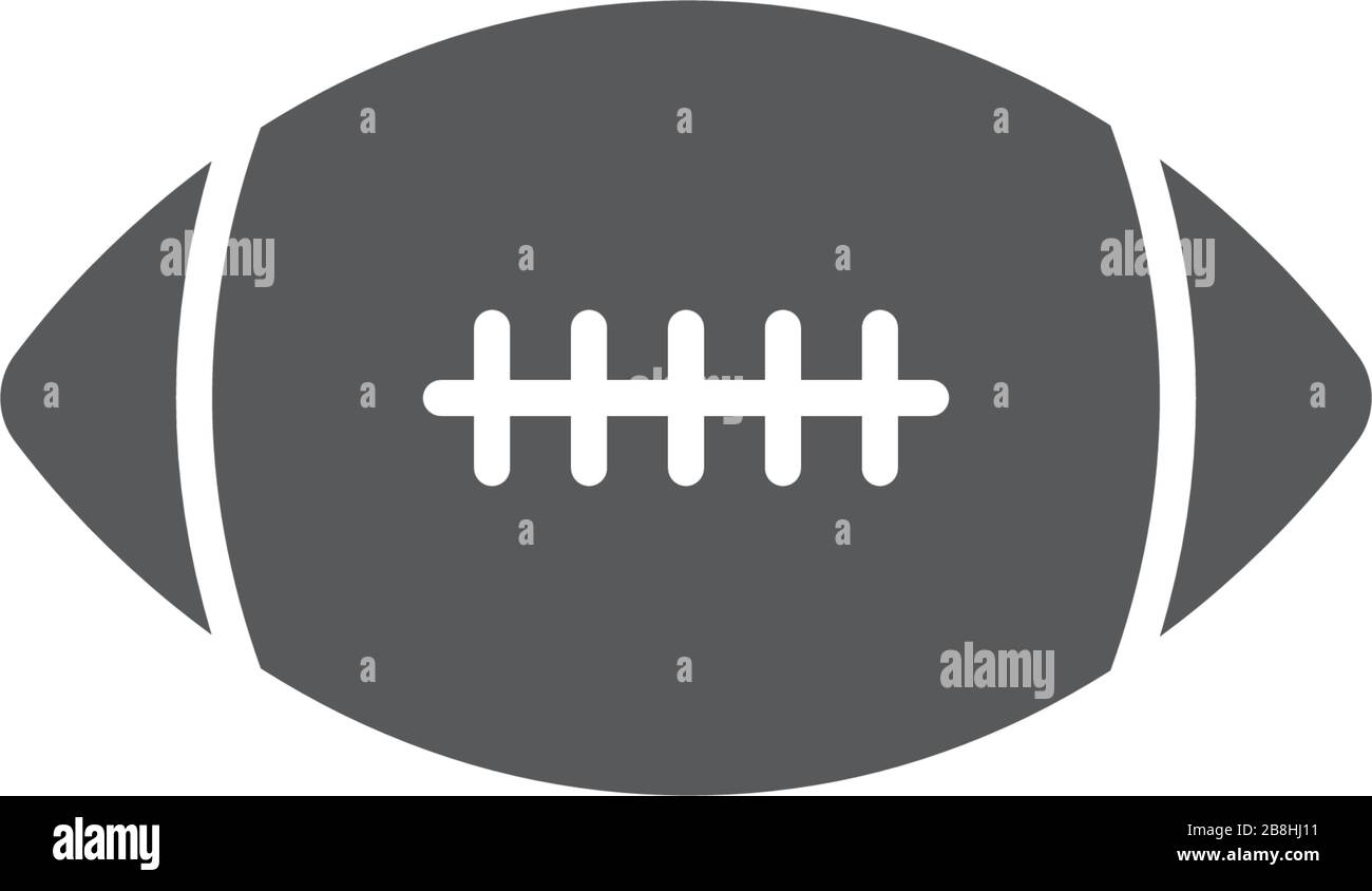 Rugby ball vector icon concept, isolated on white background Stock ...