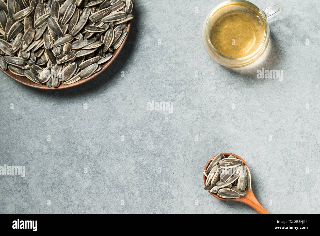 Sunflower Seeds And Tea, Chinese Culture Stock Photo - Alamy