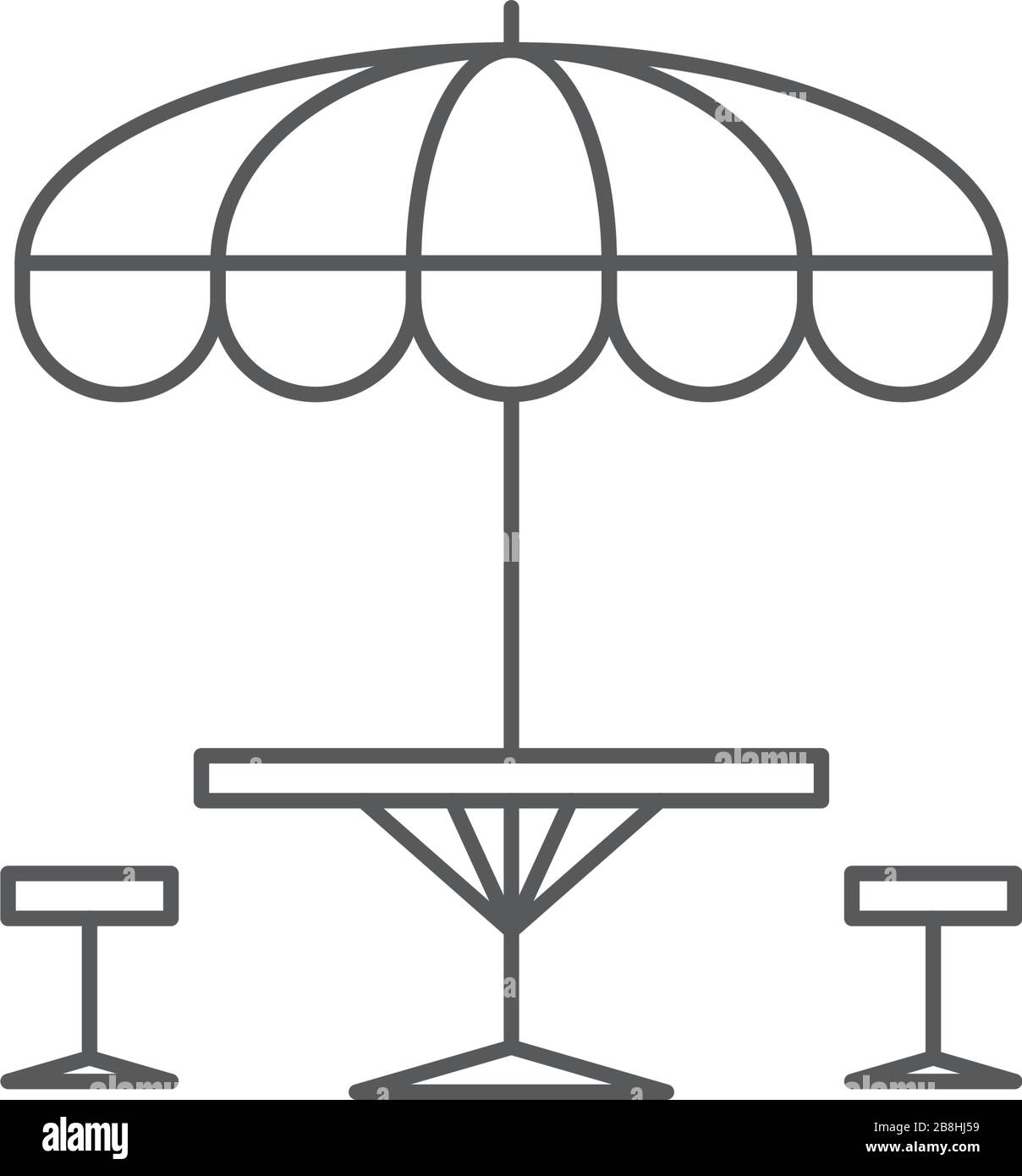 Terrace cafe vector icon concept, isolated on white background Stock ...