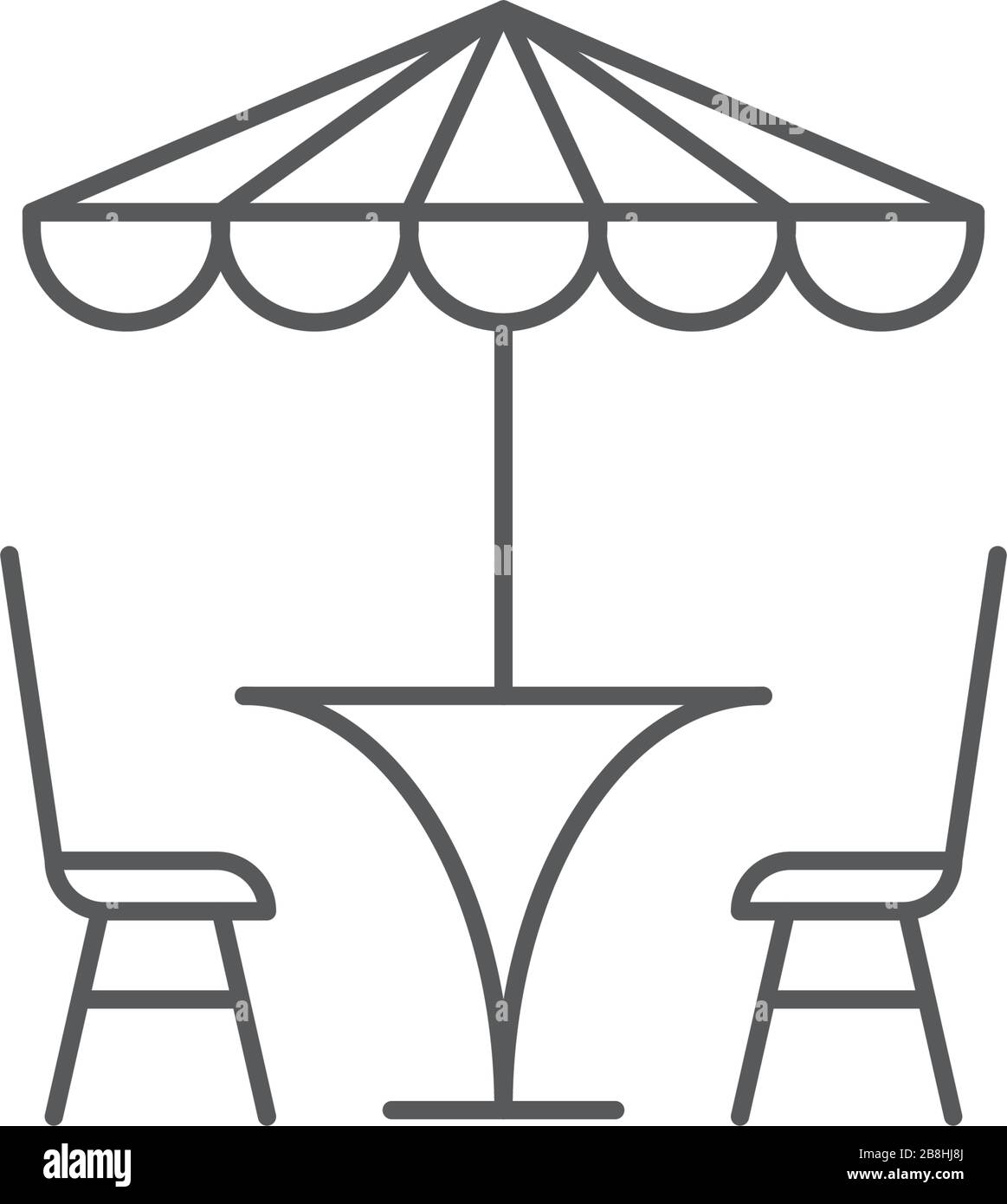 Terrace cafe vector icon concept, isolated on white background Stock ...
