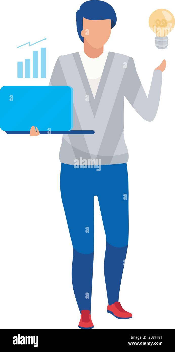 Financial analyst flat vector illustration Stock Vector Image & Art - Alamy