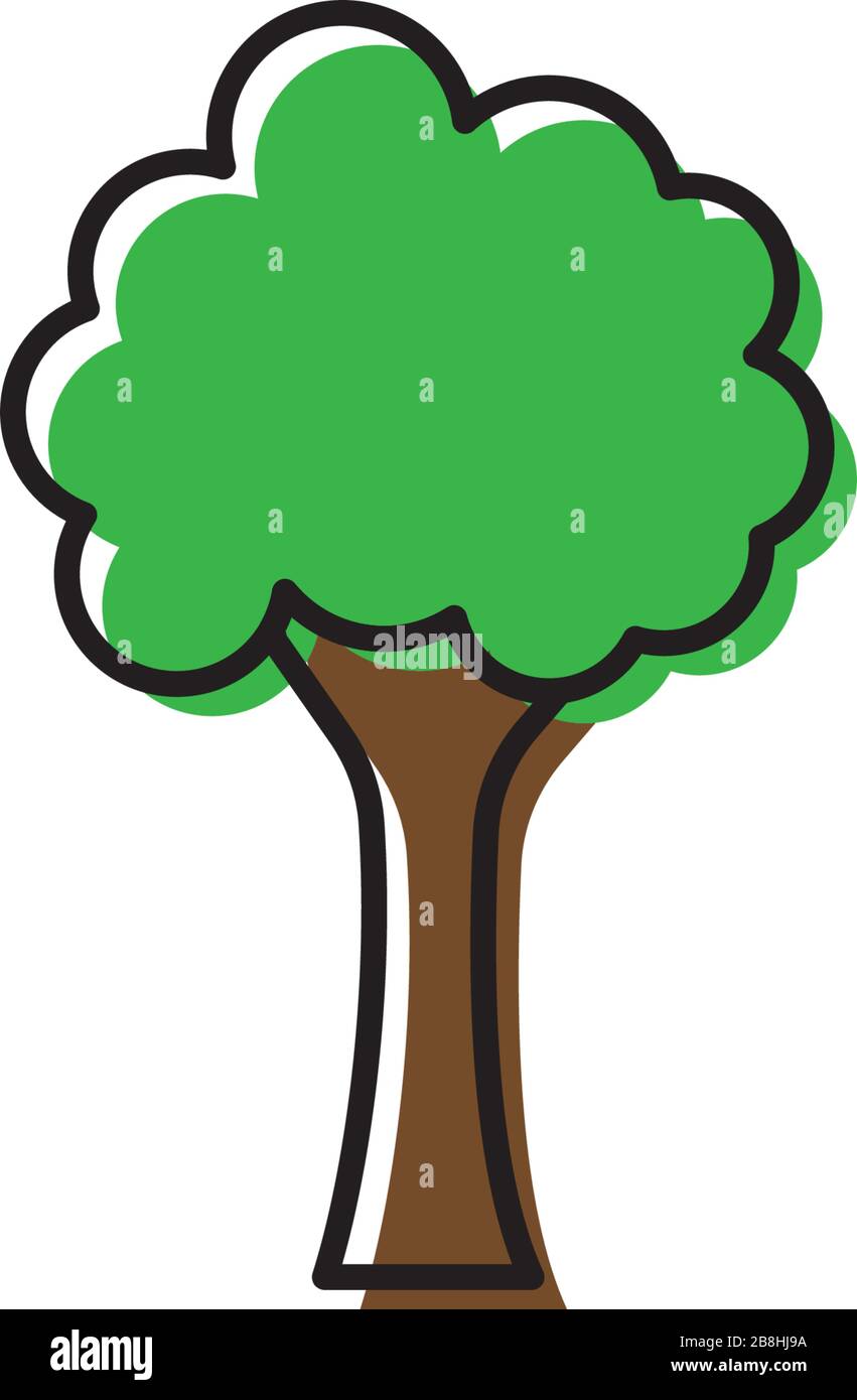 Tree vector icon concept, isolated on white background Stock Vector ...