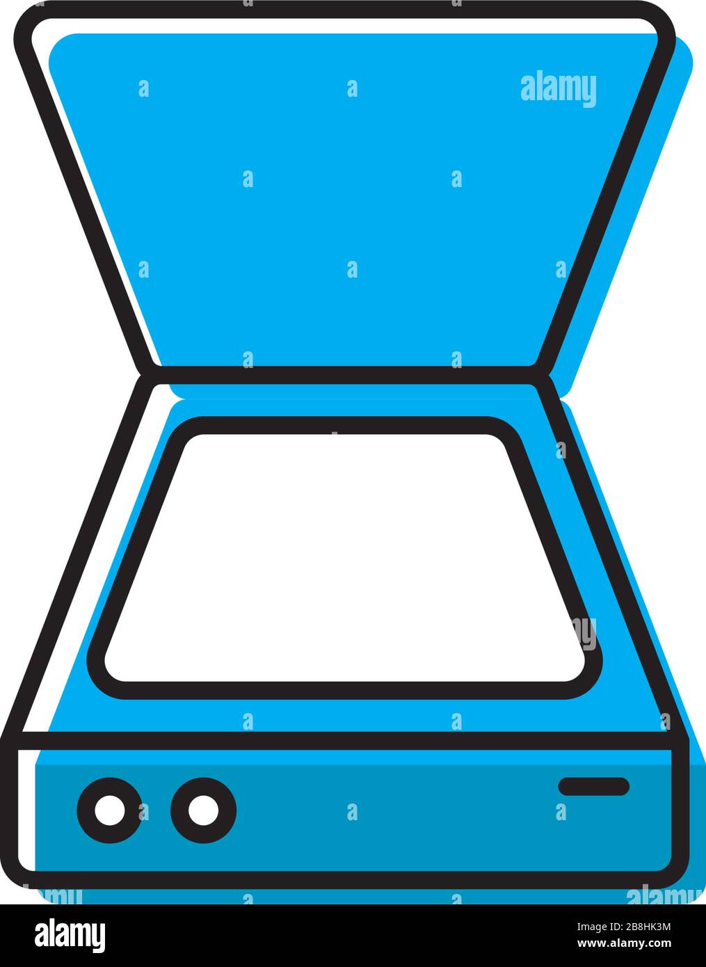 copy machine vector icon concept, isolated on white background Stock ...