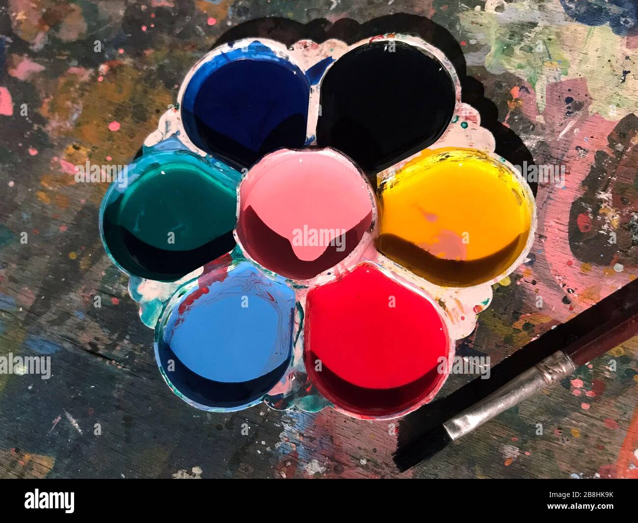 palette, children's palette, palette color for painting art imagine of ...