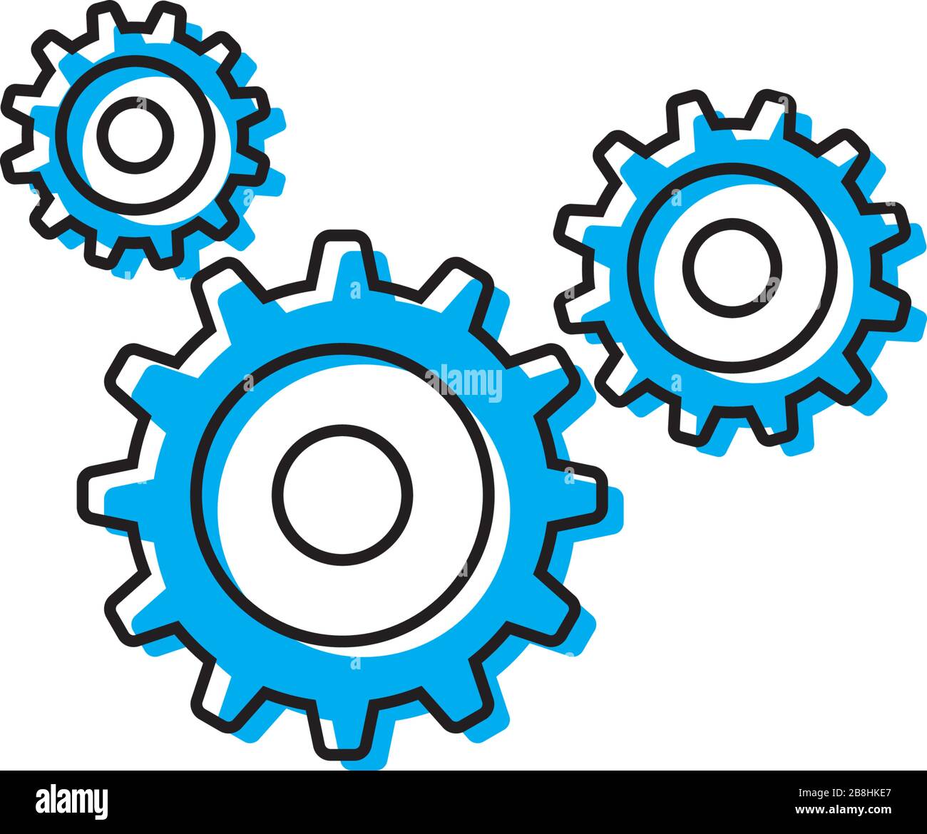 gear vector icon concept, isolated on white background Stock Vector ...