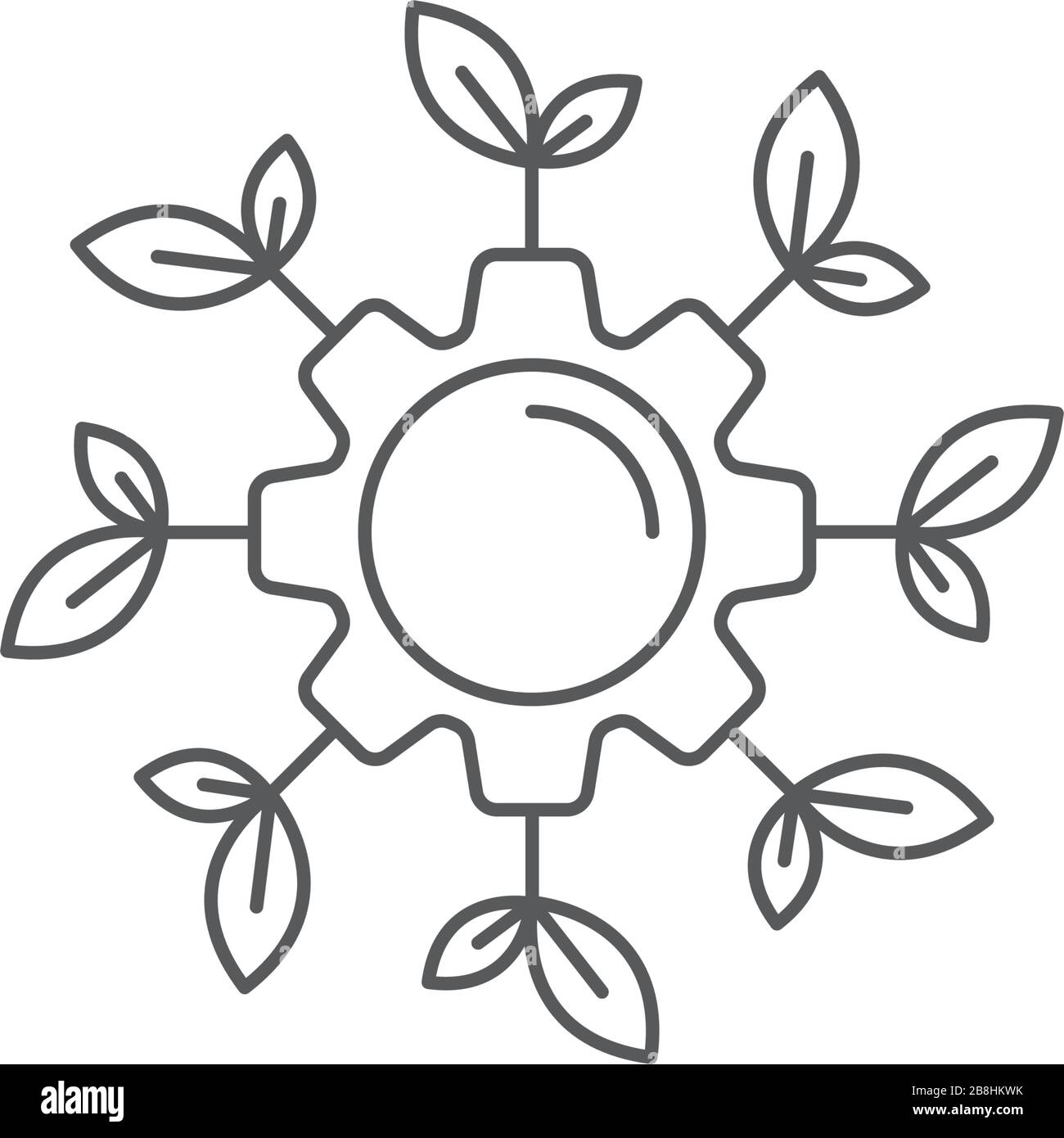 Growing plants technology concept vector icon illustration design ...