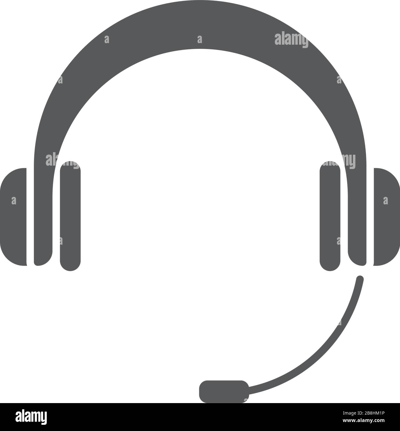 headset vector icon concept, isolated on white background Stock Vector ...