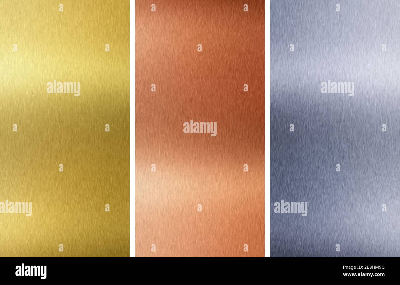 Aluminum, bronze and brass stitched textures Stock Photo - Alamy