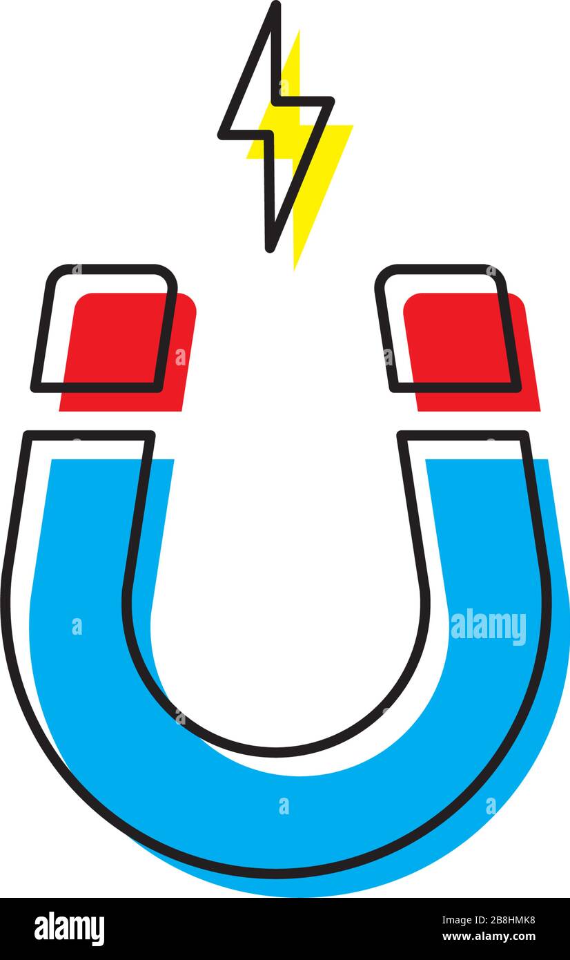 magnet vector icon concept, isolated on white background Stock Vector ...