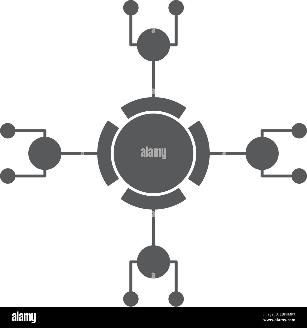 organizational chart vector icon concept, isolated on white background ...
