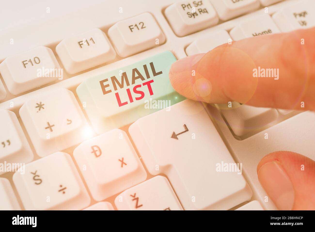 Conceptual hand writing showing Email List. Concept meaning widespread ...