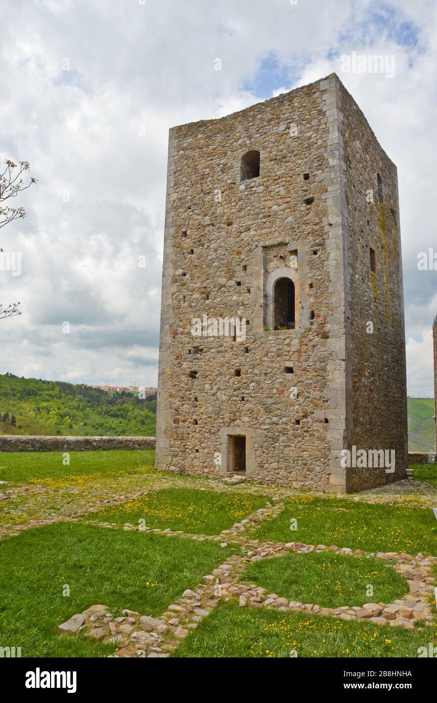 The ancient medieval tower of Bisaccia, Italy Stock Photo - Alamy