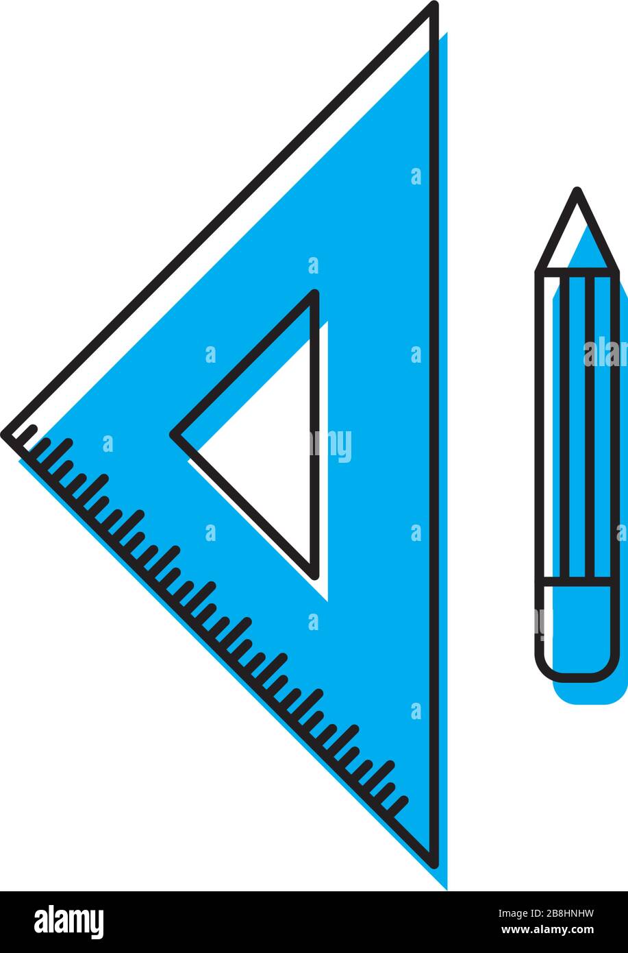 Ruler, Equipment, Instrument of Measurement vector icon, isolated on ...