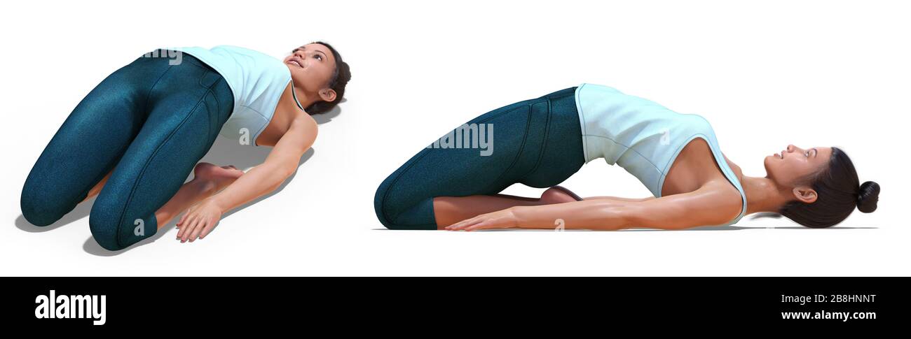 Yoga Reclining Hero Pose