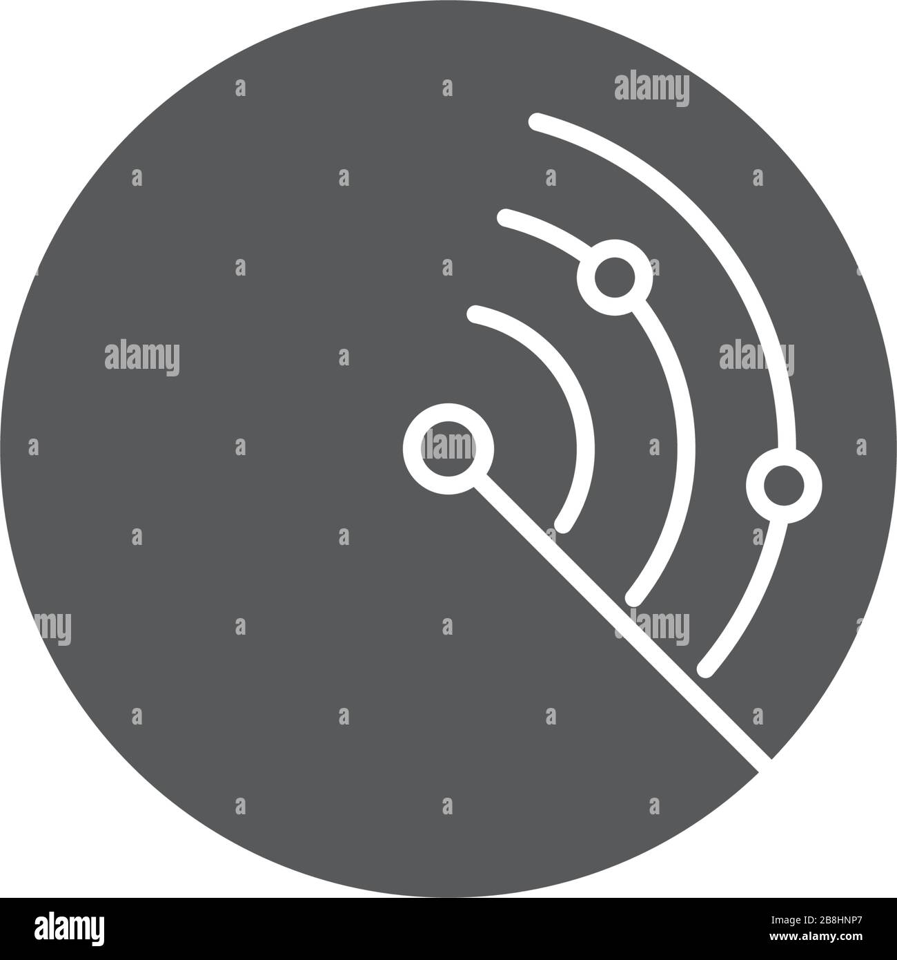 radar vector icon concept, isolated on white background Stock Vector ...