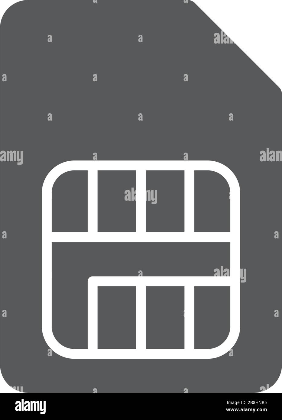 sim card vector icon concept, isolated on white background Stock Vector ...