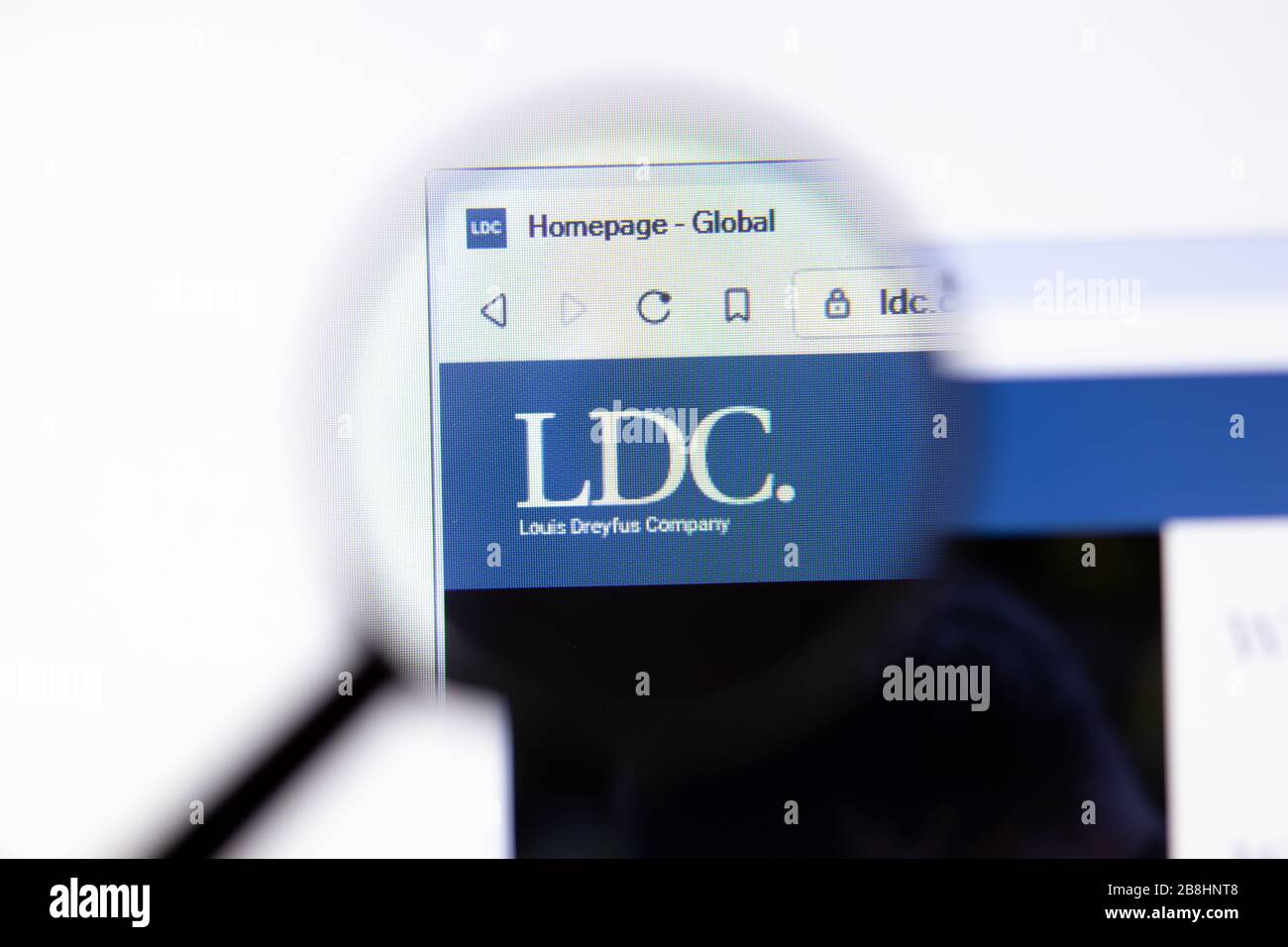 Los Angeles, California, USA - 20 March 2020: Louis Dreyfus LDC company ...