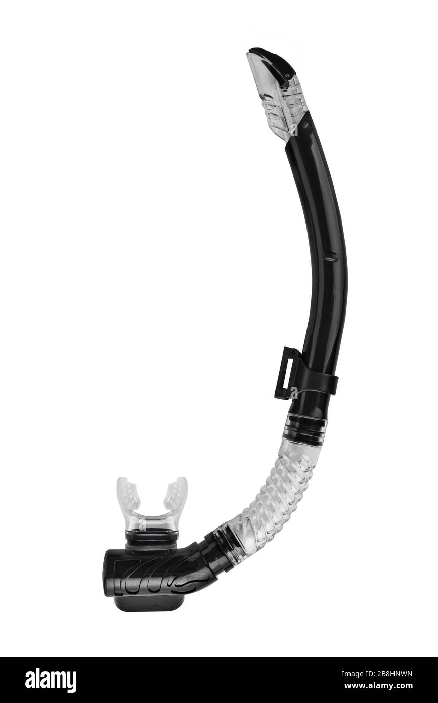 Tube for diving isolated on white background Stock Photo - Alamy