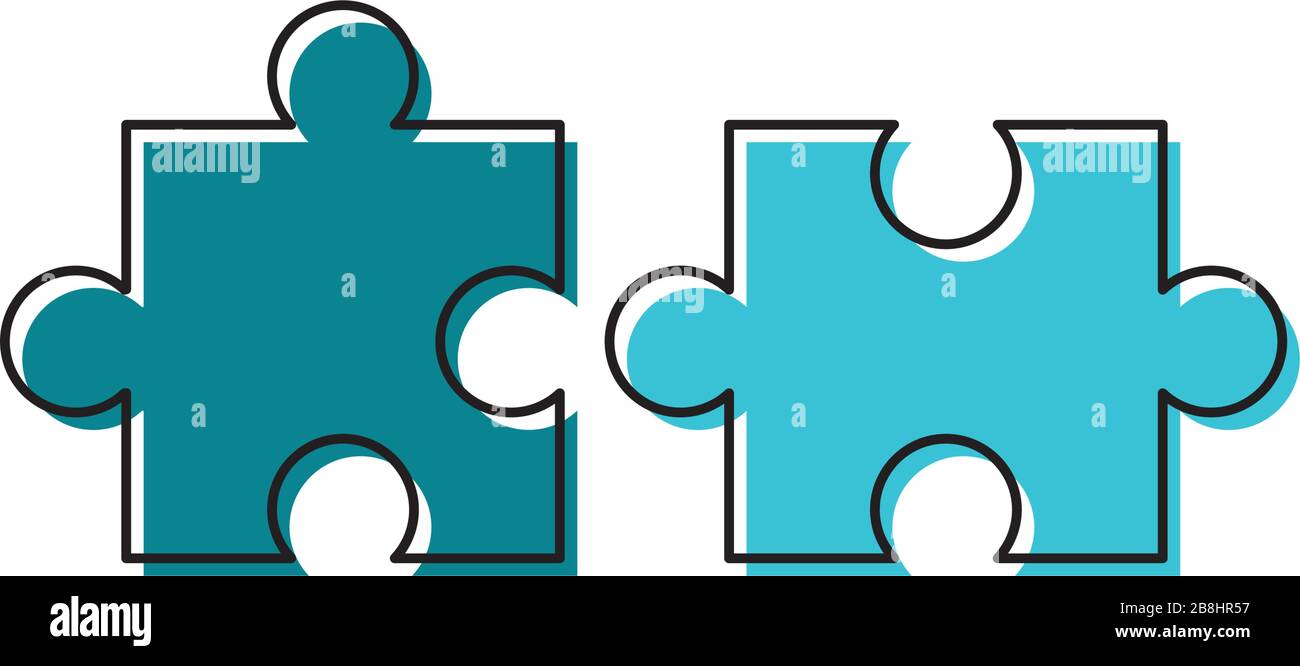 Puzzle vector icon symbol isolated on white background Stock Vector ...