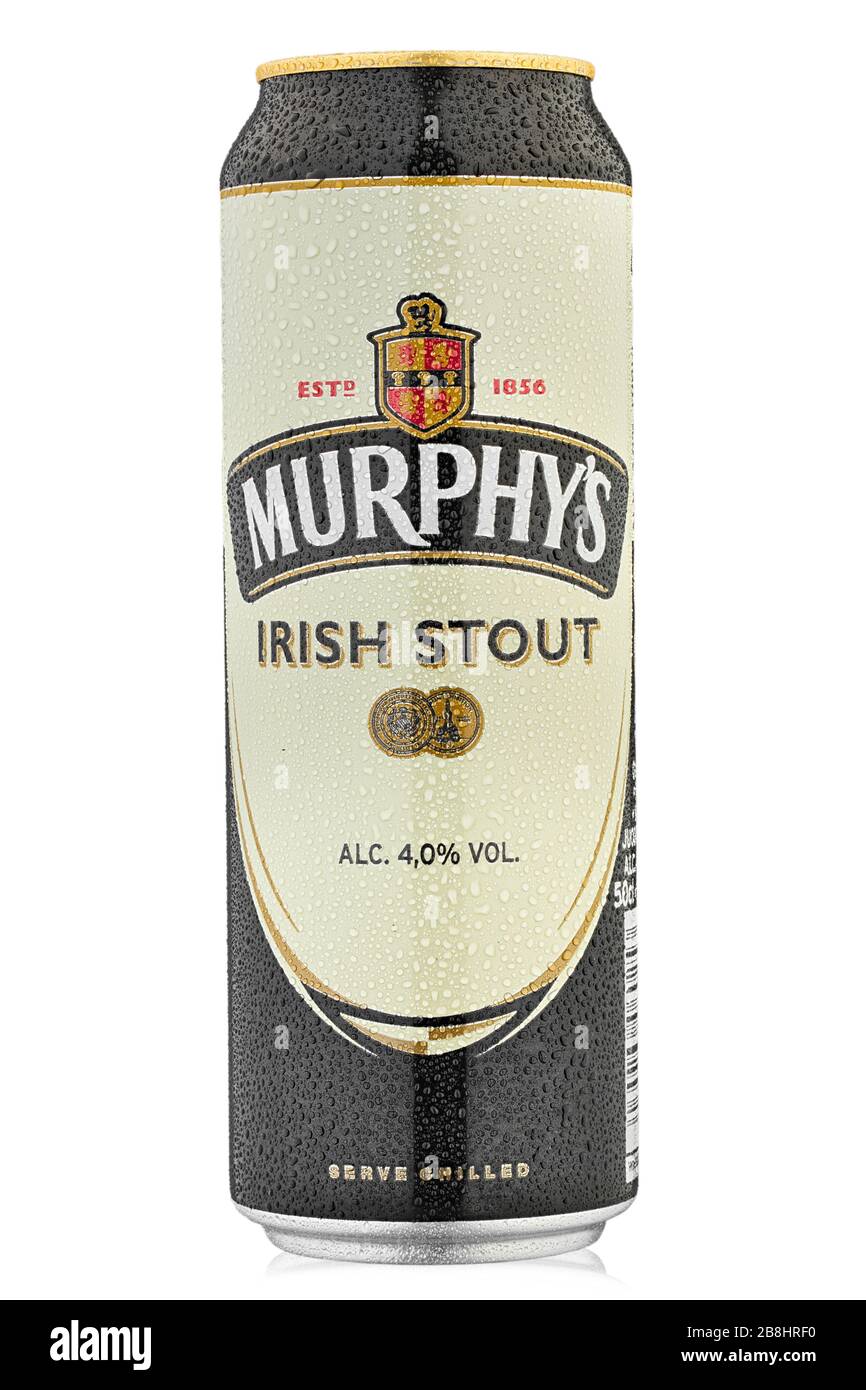 Ukraine, Kyiv - February 29, 2020: Murphy's Beer Can or Irish Stout ...