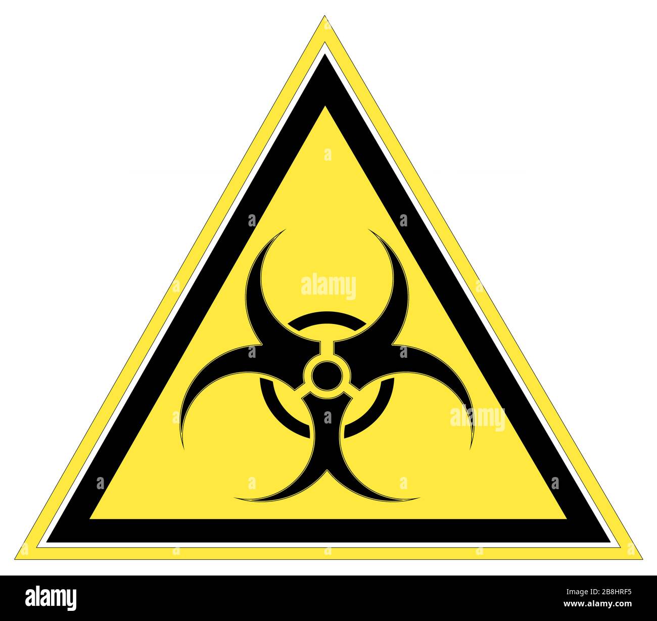 Yellow caution triangle sign Cut Out Stock Images & Pictures - Alamy