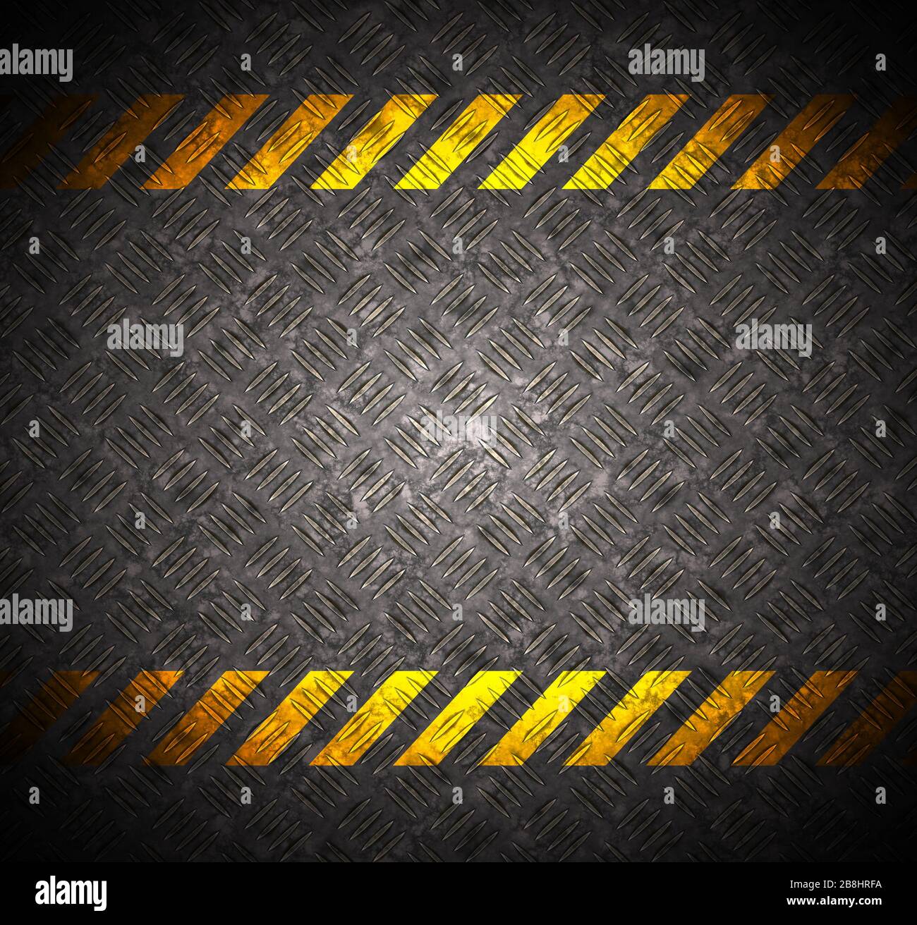 Metal background with caution tape Stock Photo - Alamy