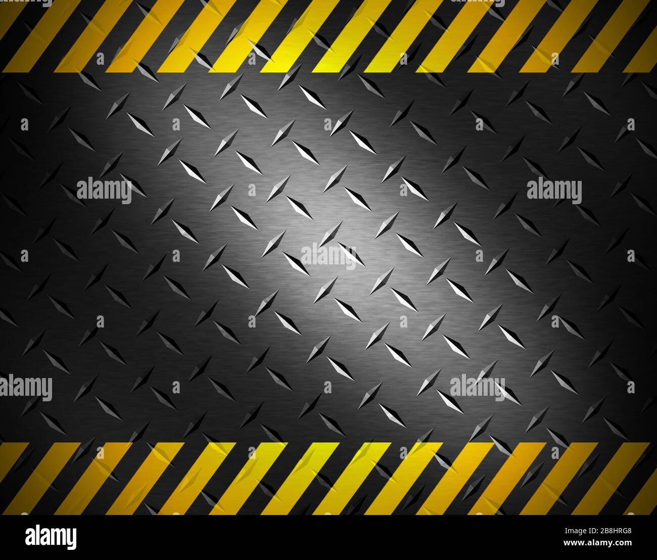 Metal background with caution tape Stock Photo - Alamy