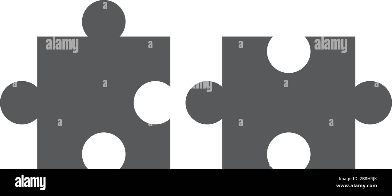 Puzzle vector icon symbol isolated on white background Stock Vector ...