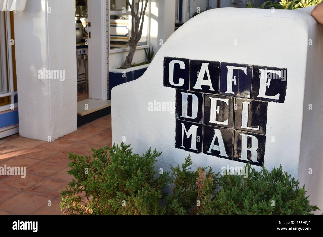 Cafe Del Mar sign, San Antonio, Ibiza, Spain Stock Photo - Alamy