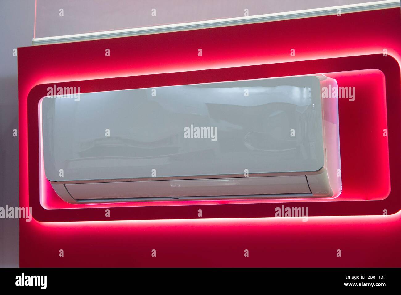 Modern conditioner in show rum of shop. Electronics Stock Photo - Alamy