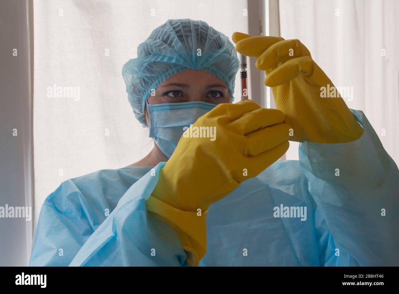Lab overalls hi-res stock photography and images - Alamy