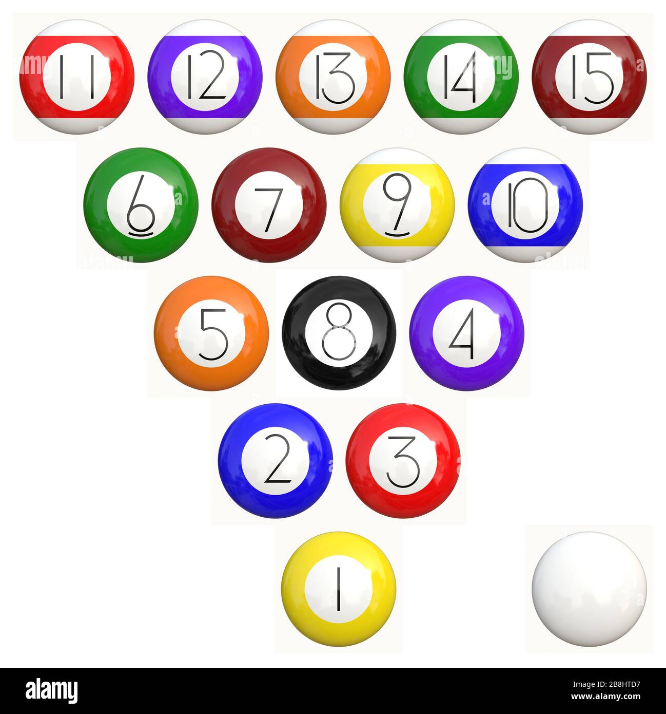 The billiard party Cut Out Stock Images & Pictures - Alamy