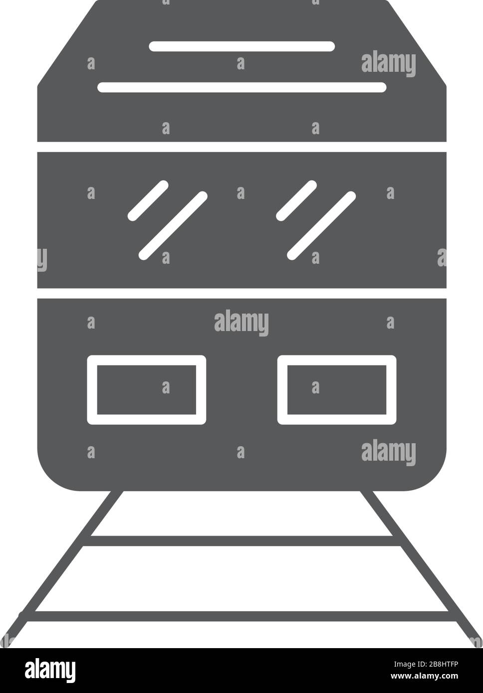 Train on railway vector icon transportation symbol isolated on white ...