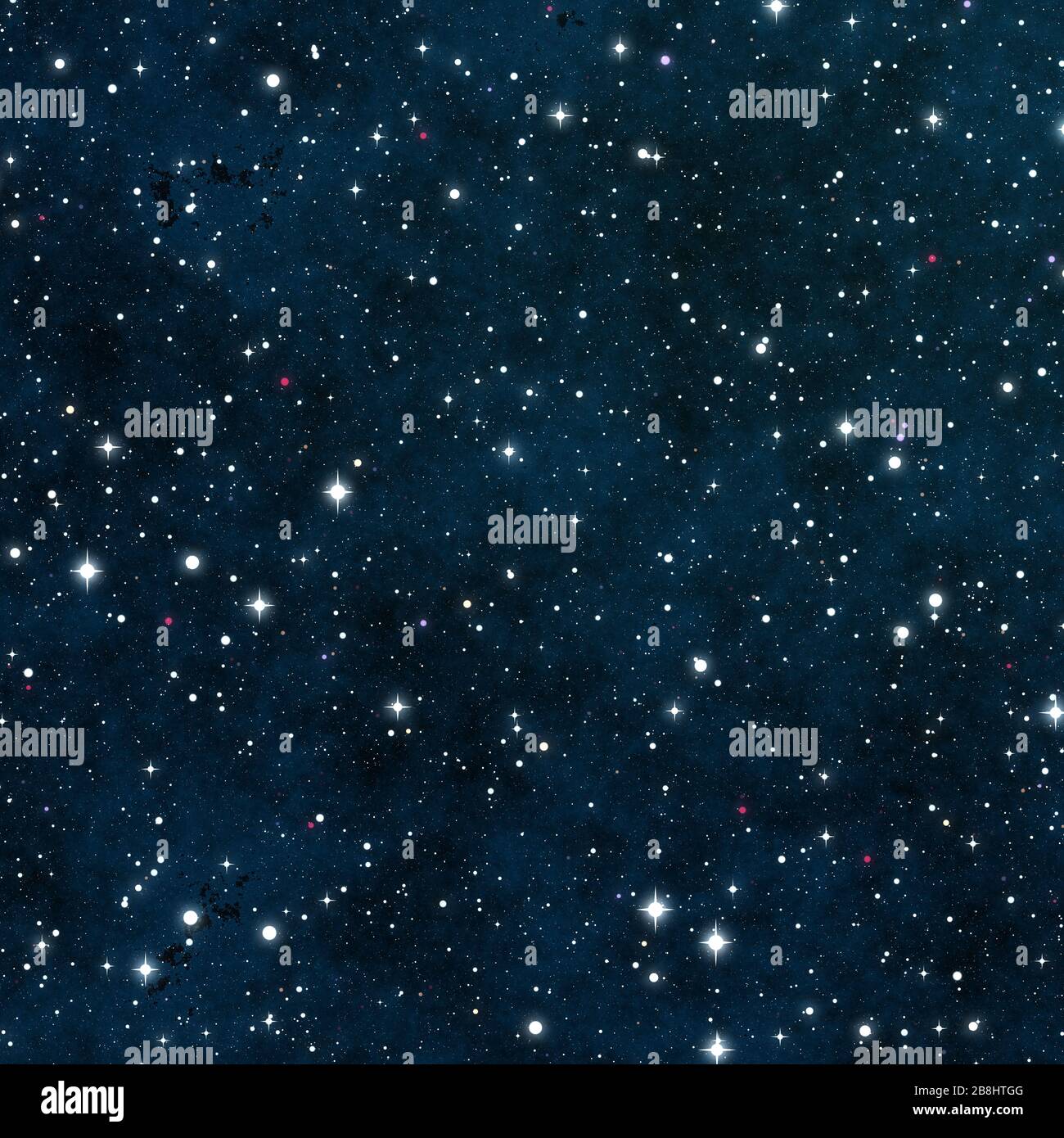 Seamless Starfield with Glowing Stars at Night Stock Photo - Alamy