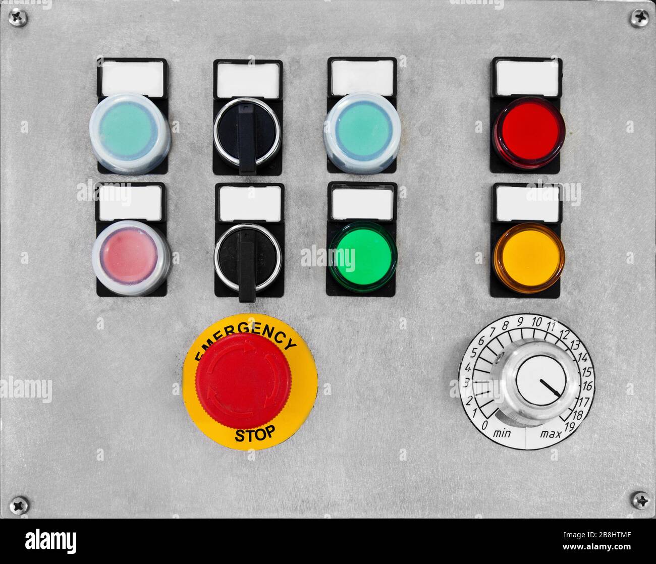 control panel, switchboard, with free copy space, grunge Stock Photo ...