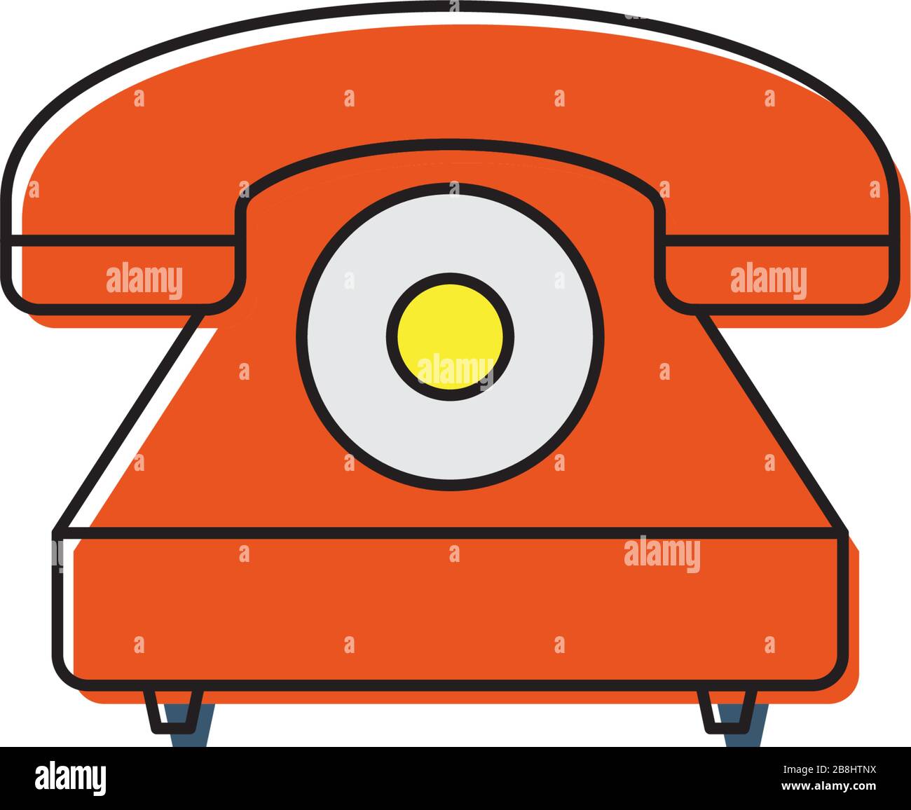 Telephone vector icon symbol isolated on white background Stock Vector ...