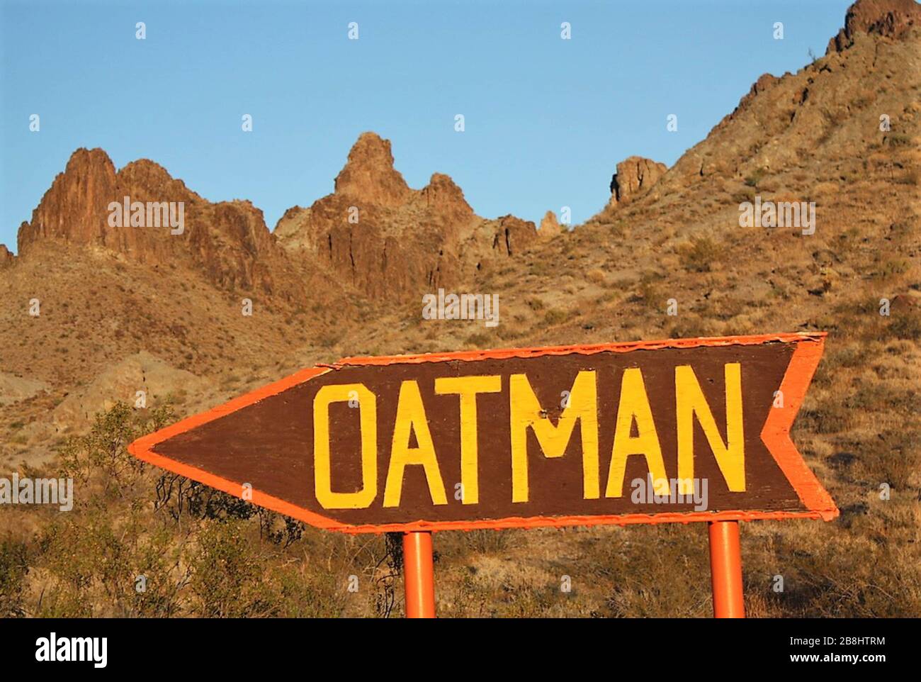 Route 66 Oatman California USA Lairys / DPPI Stock Photo - Alamy