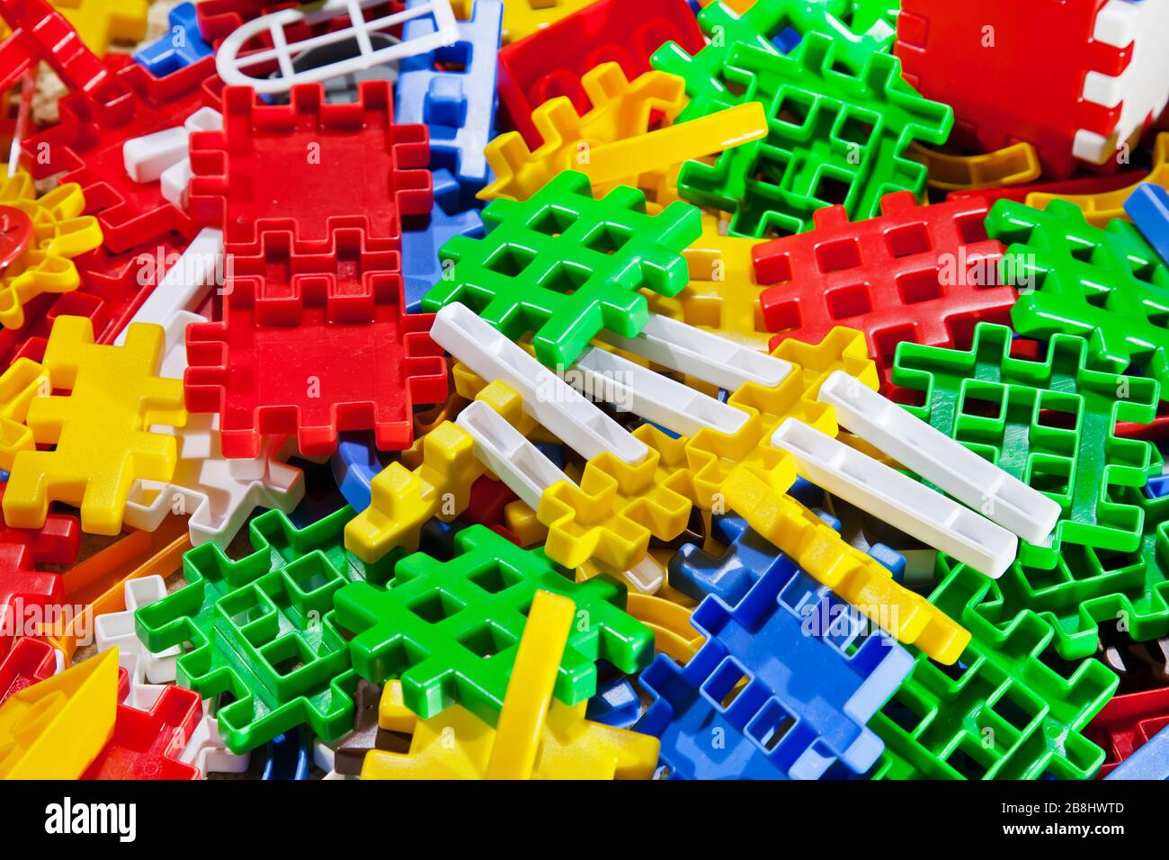 plastic part of children's play - background Stock Photo - Alamy
