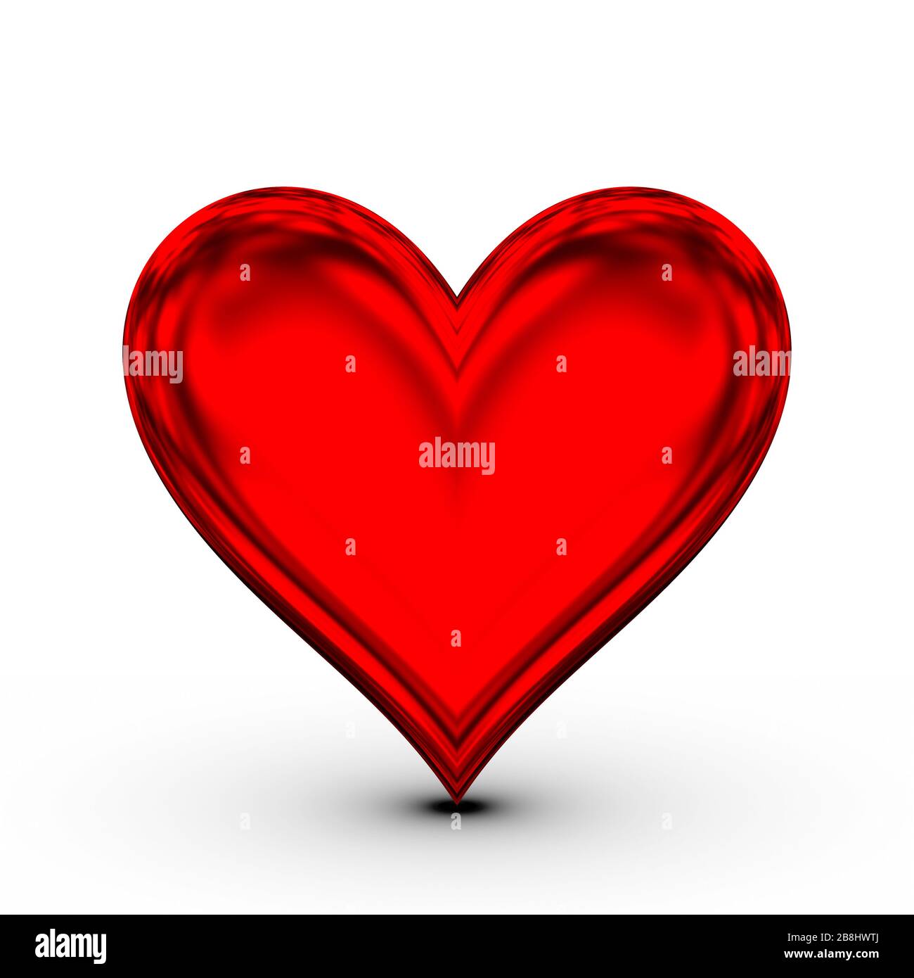 Red 3d heart symbol hi-res stock photography and images - Alamy