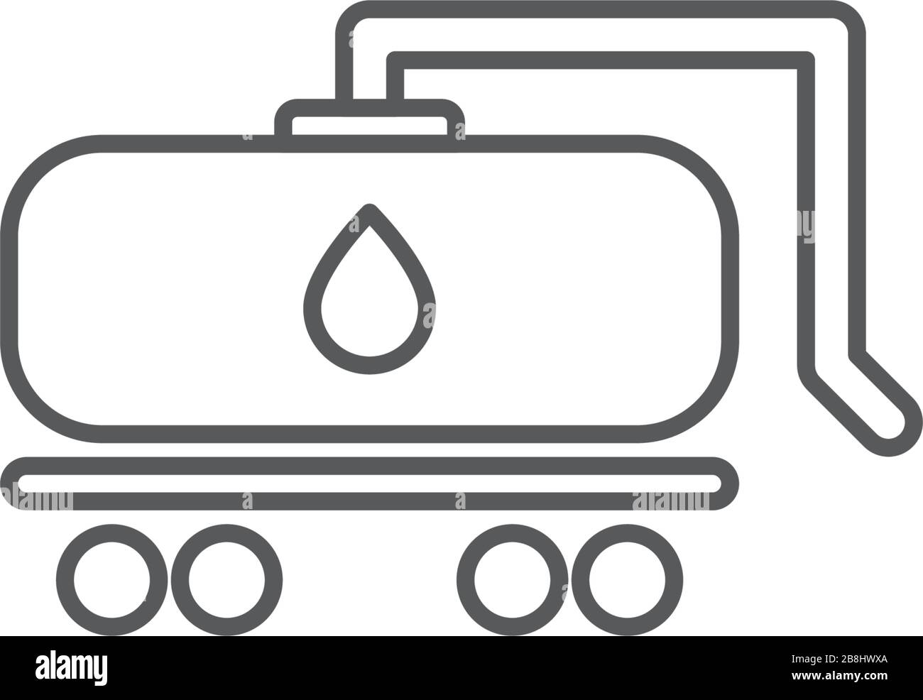 Industrial oil tank vector icon symbol isolated on white background ...