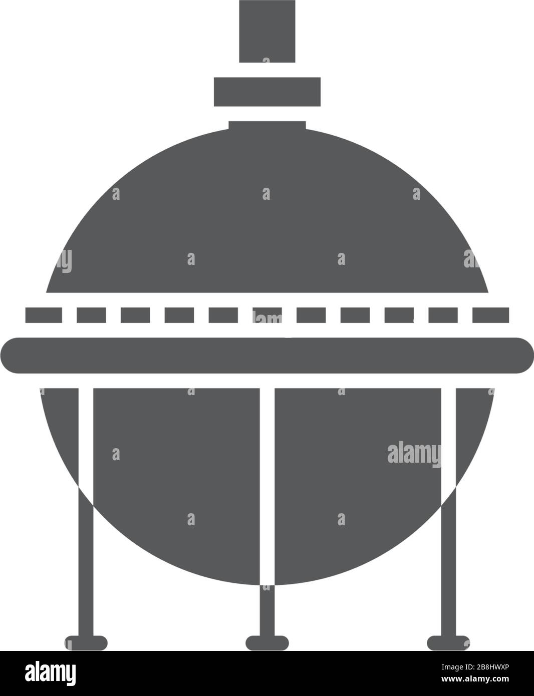 Industrial oil tank vector icon symbol isolated on white background ...