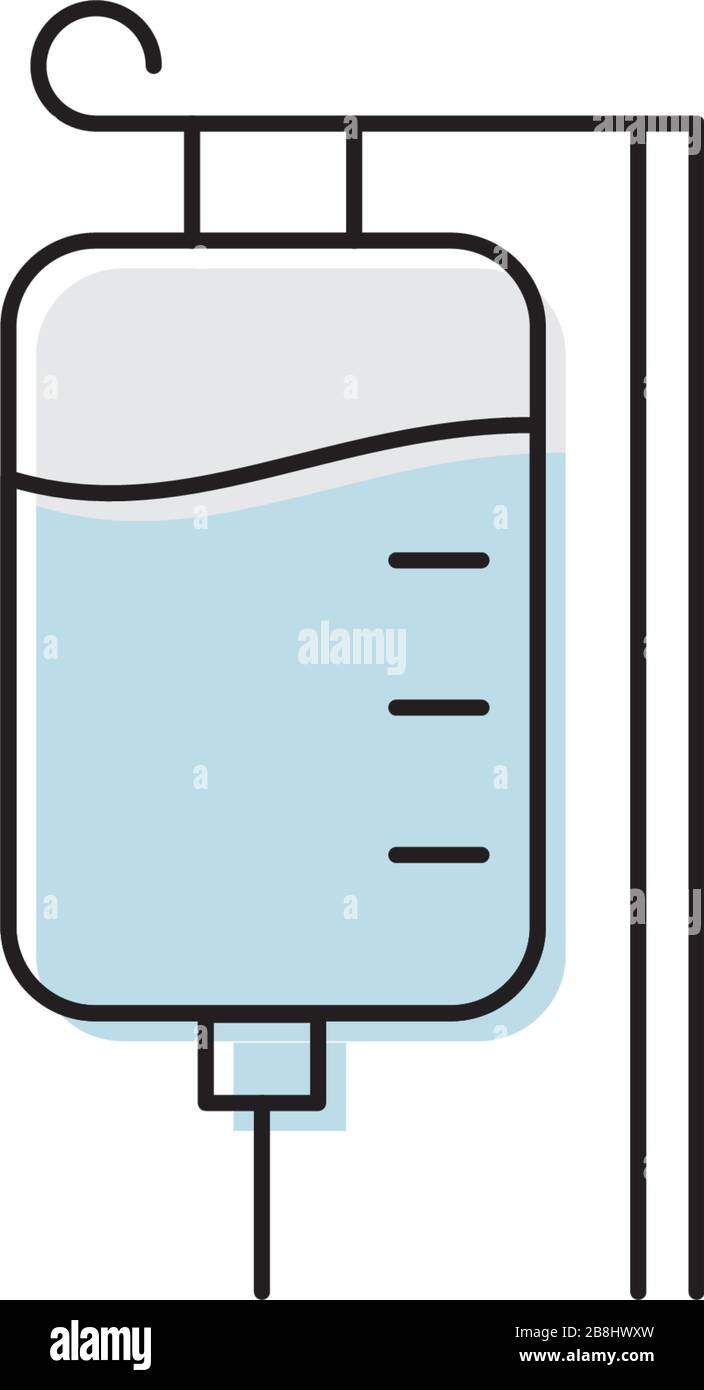 Infusion drip vector icon symbol medical isolated on white background ...