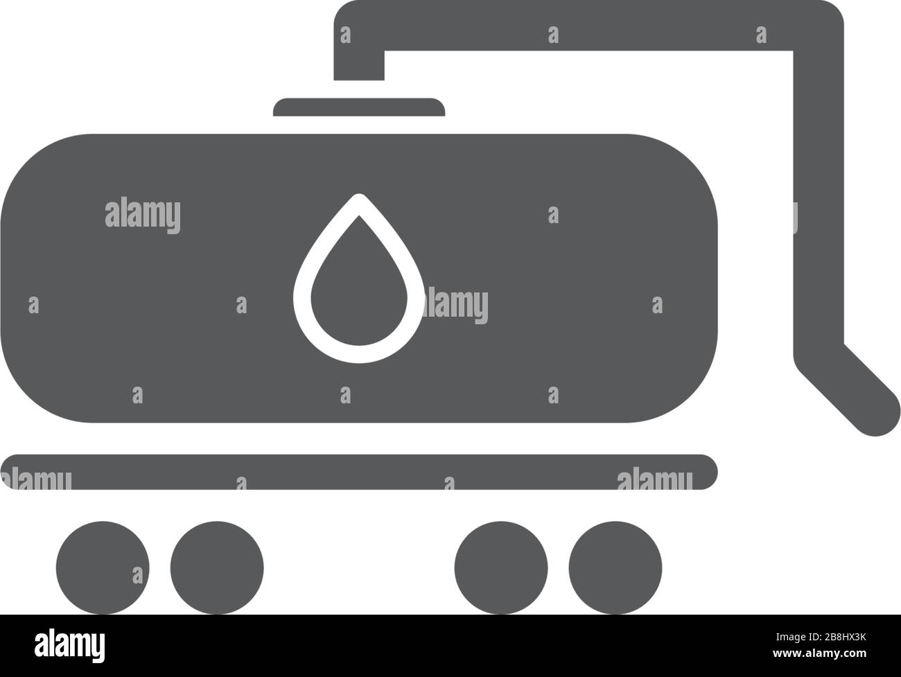 Industrial oil tank vector icon symbol isolated on white background ...