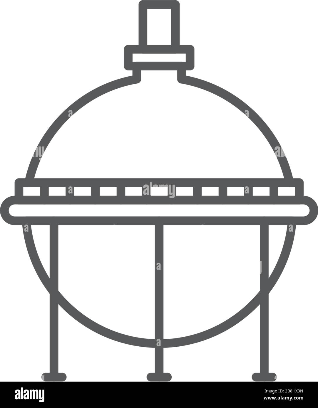 Industrial oil tank vector icon symbol isolated on white background ...