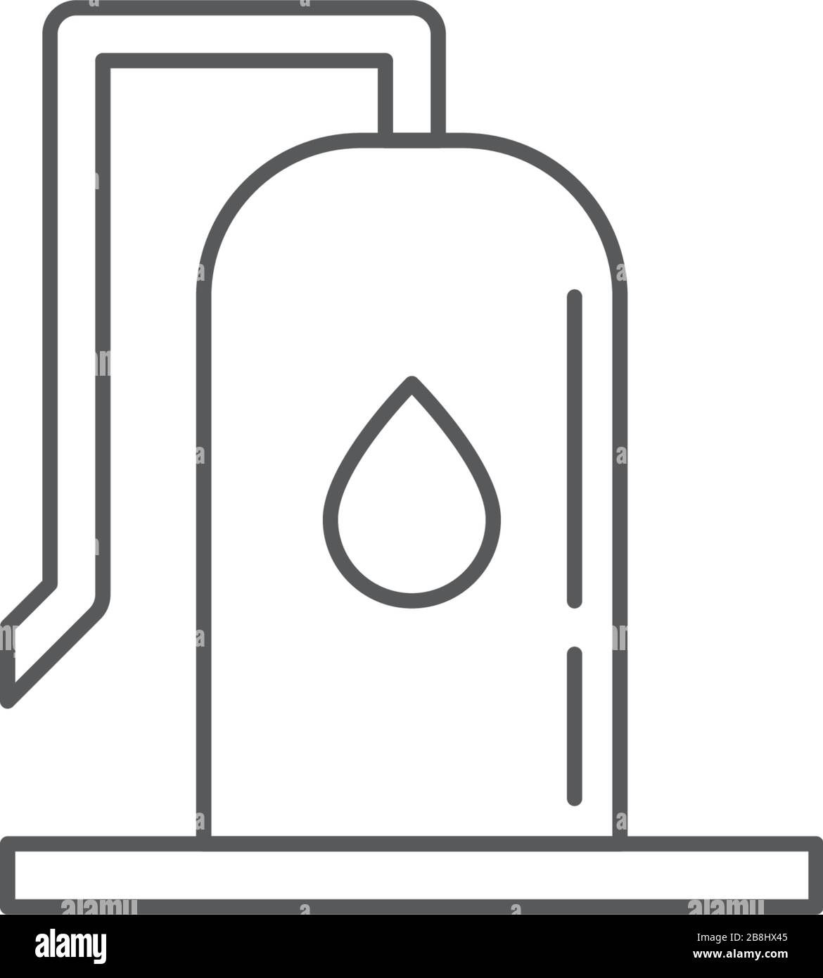 Industrial oil tank vector icon symbol isolated on white background ...