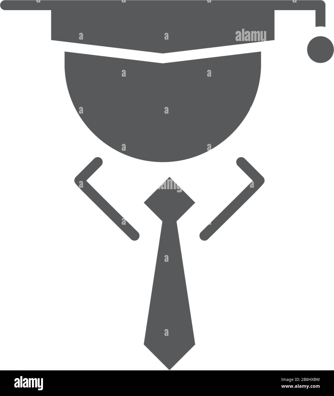 Graduate vector icon symbol isolated on white background Stock Vector ...